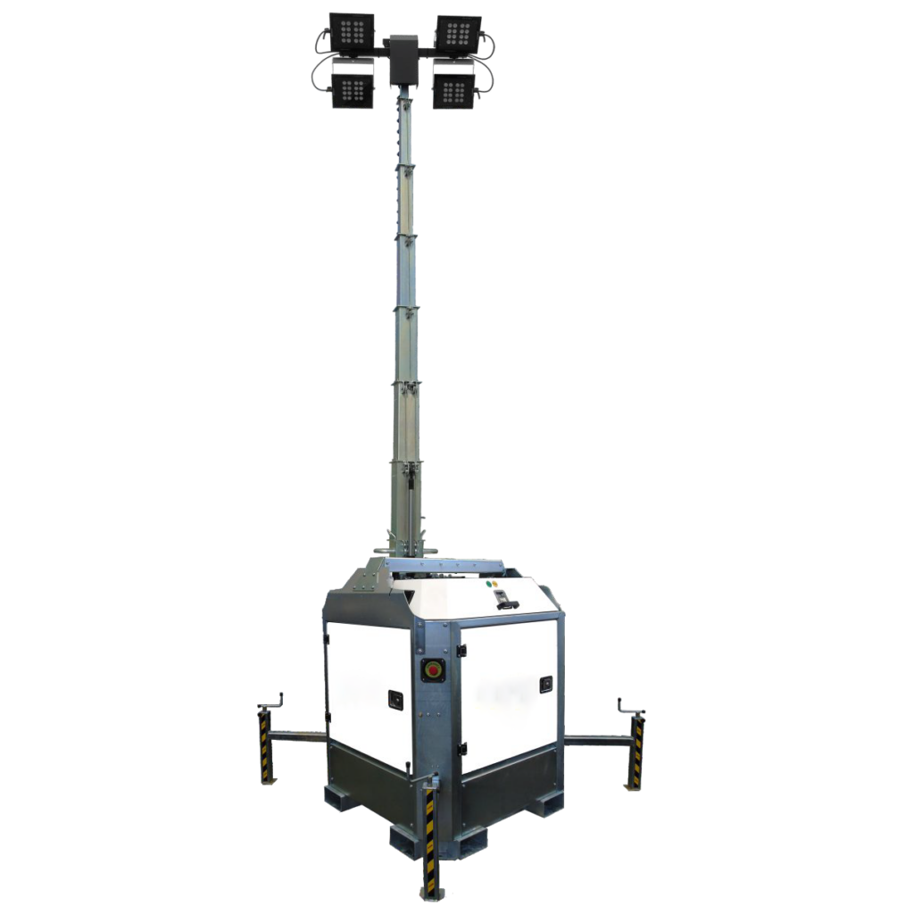 Cube + Hybrid LED Lighting Tower | iGO2Zero Clean Energy Equipment